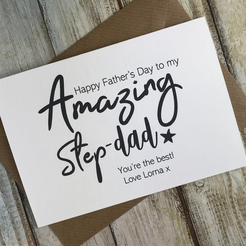 Happy Father's Day To My Step Dad | Greeting Cards | Persnickety Co ...