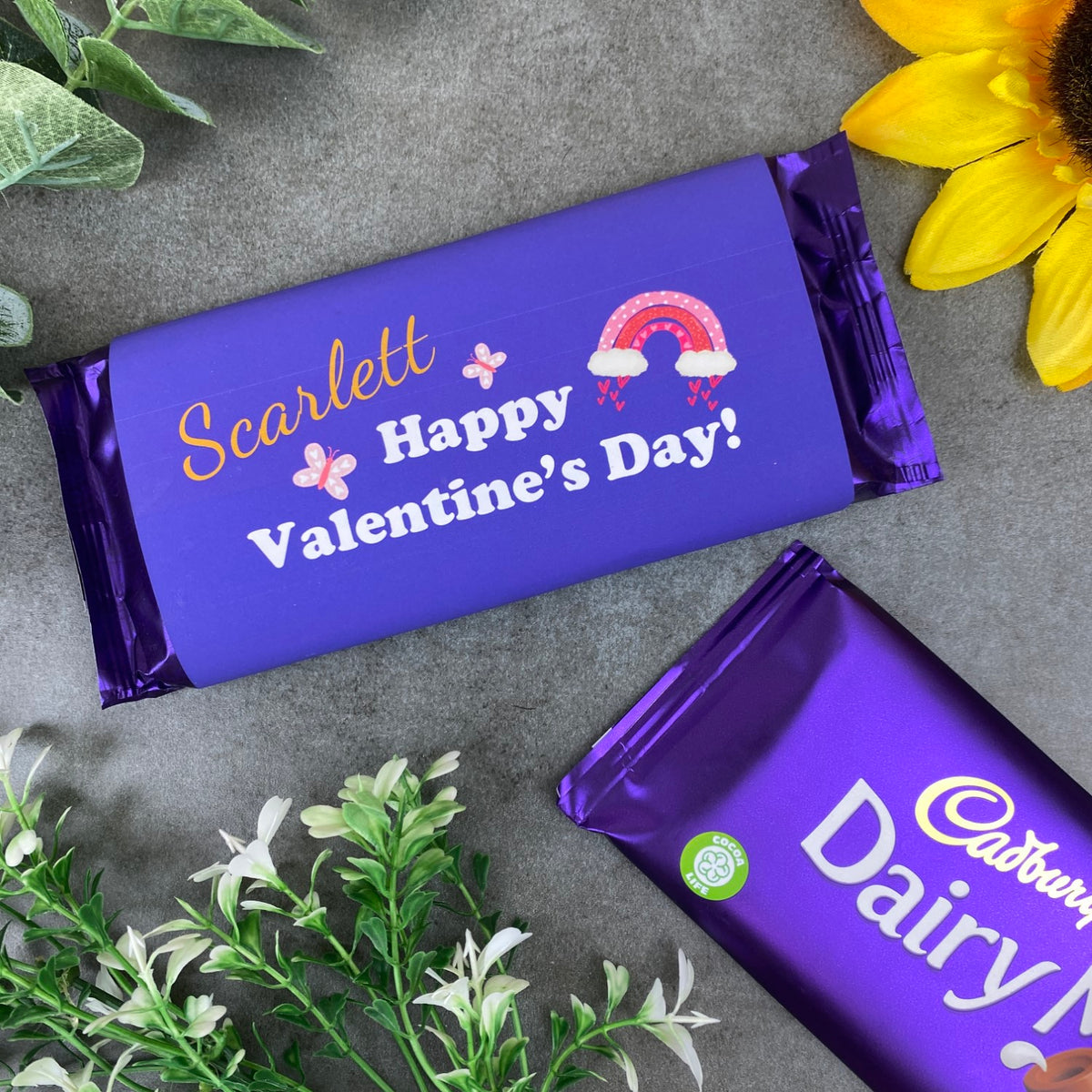 Personalised Valentines Dairy Milk Gift The Persnickety Co