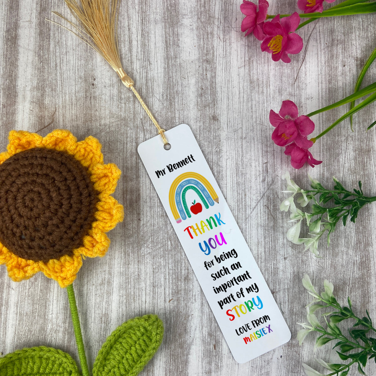 Important Part Of My Story Personalised Teacher Bookmark – The ...